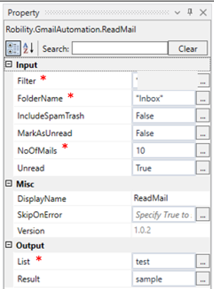 ReadMail | Robility Docs